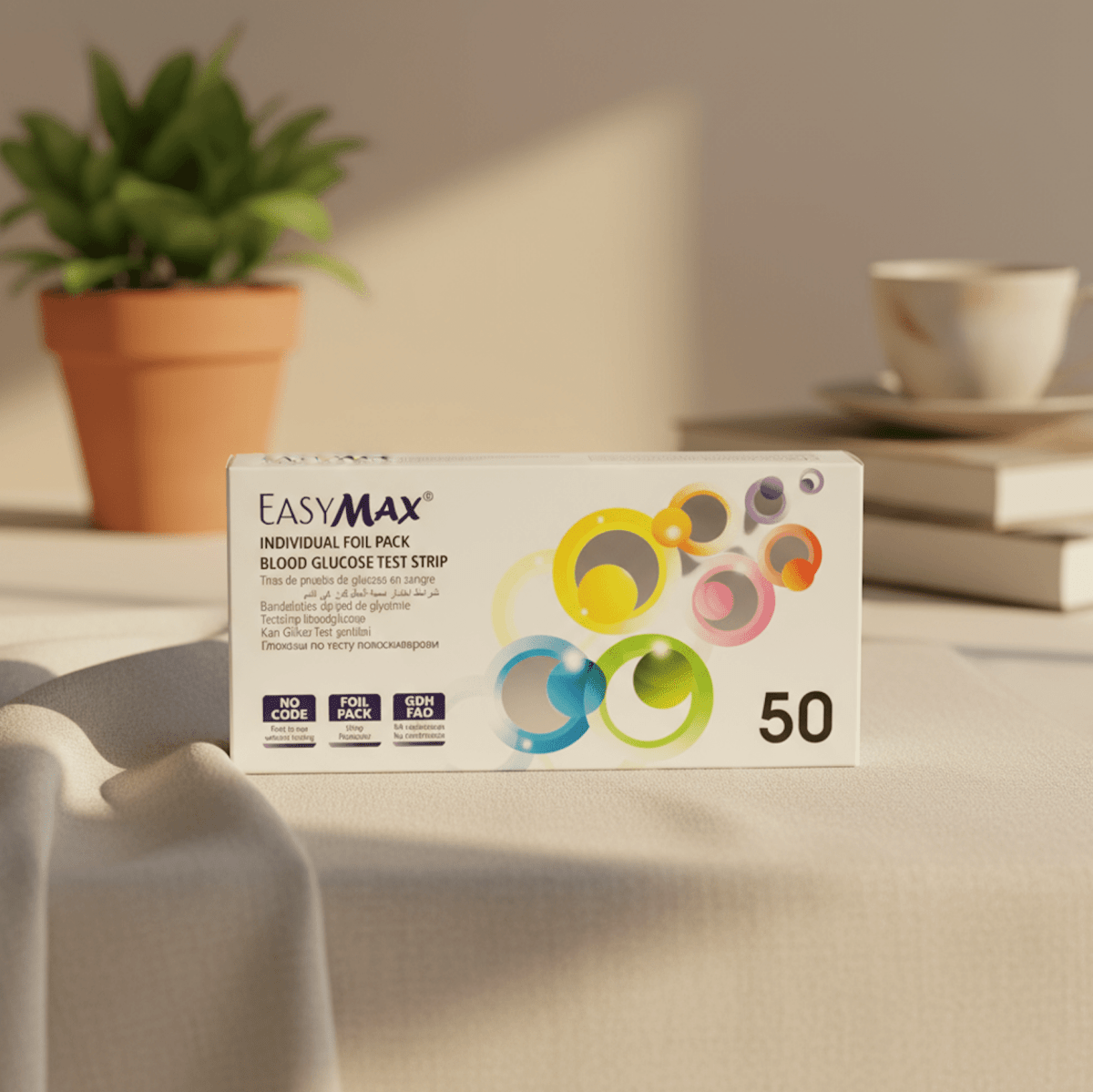 EASYMAX Blood Glucose Test Strips – Care@Home