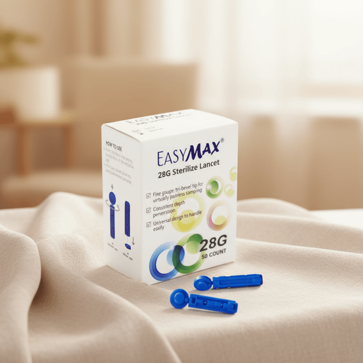 EASYMAX Sterilize Lancet 28G – Care@Home