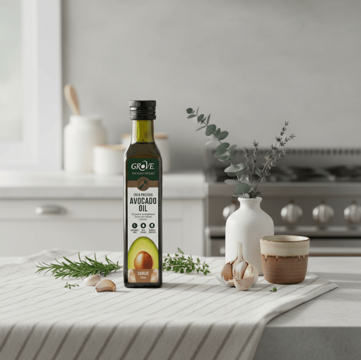 GROVE Avocado Oil Garlic Infused – Care@Homes